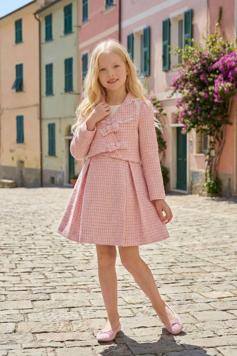 Powder Girls Tweed Dress & Jacket Set 3-7 AGE 36309PR - Pamina Kids ...