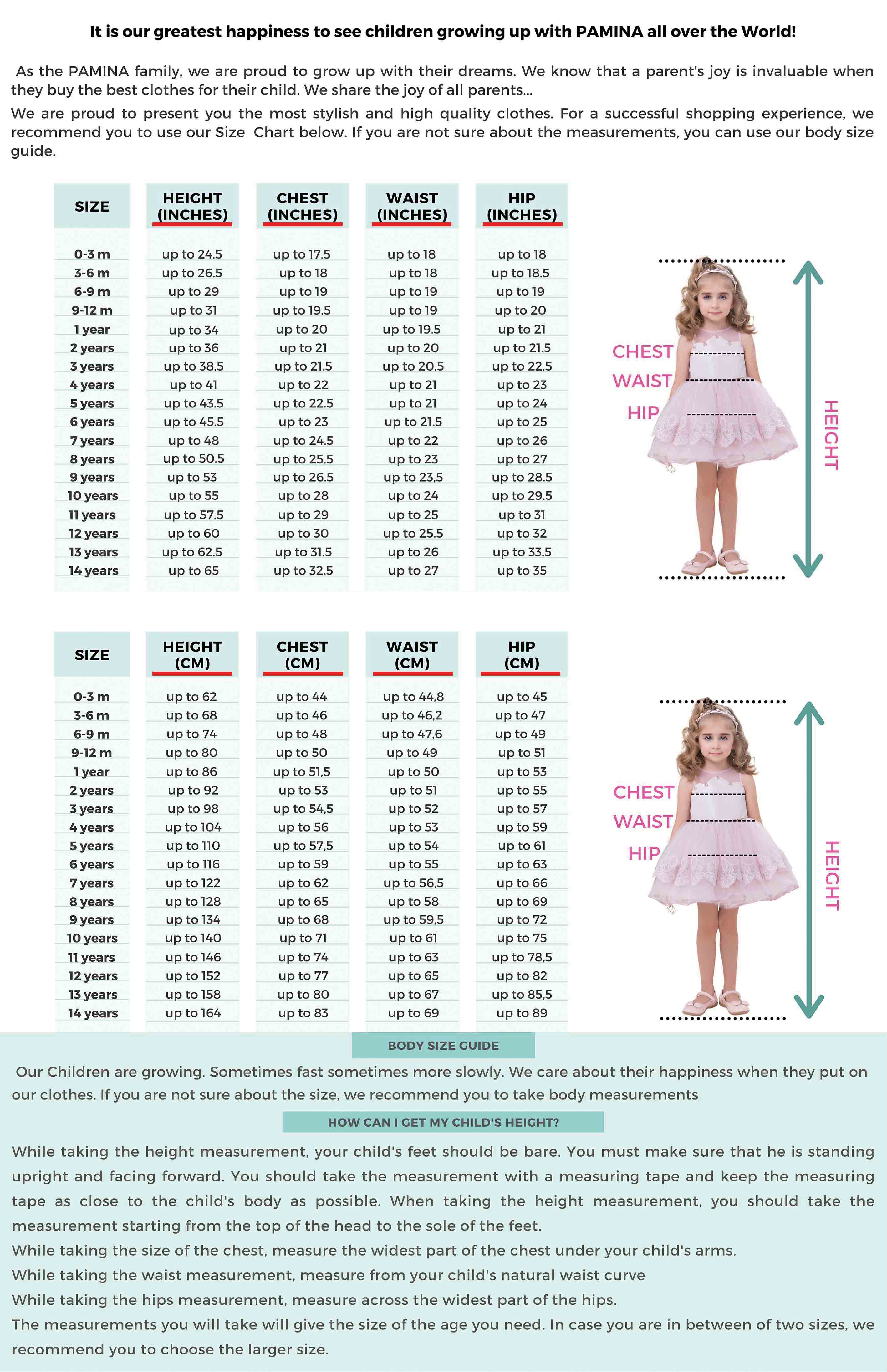 Powder Ruffled Dress 4-8 AGE 33113PR - Pamina Kids Wholesale